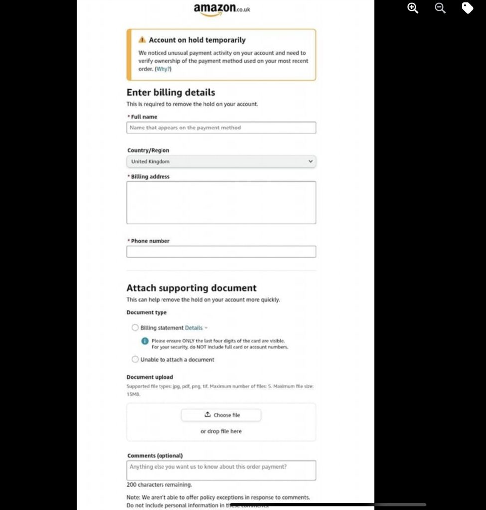 Account deactivated in accordance with section 3 of Amazon’s Business ...